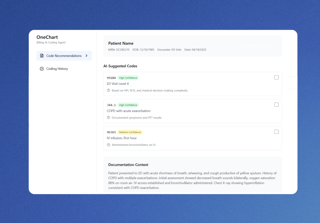 How it works - Onechart.ai | The AI suite for simplifying Care Delivery