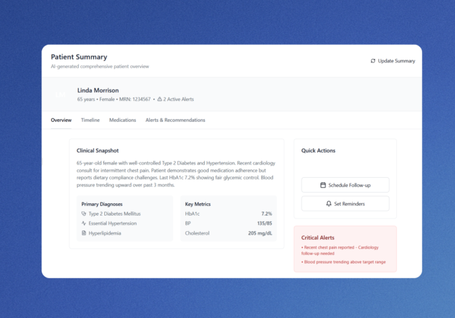 How it works - Onechart.ai | The AI suite for simplifying Care Delivery